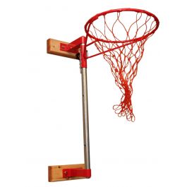 Netball ring - wall fixed - adjustable height