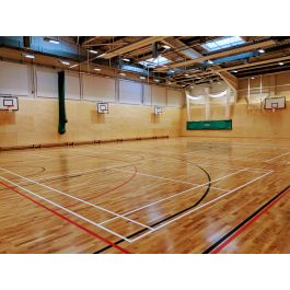 Sports hall line markings