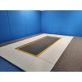 Rebound therapy trampoline rooms