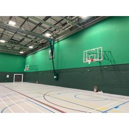 Sports hall fabric wall cladding