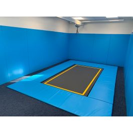 Rebound therapy trampoline rooms