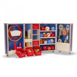 Roll-n-Play mobile PE equipment storage unit