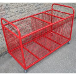 Equipment storage trolley