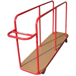 Vertical mat trolley