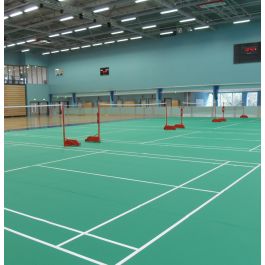 Badminton posts. Competition. Wheelaway, freestanding