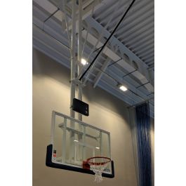 DualTube FIBA 2 ceiling retractable basketball goals