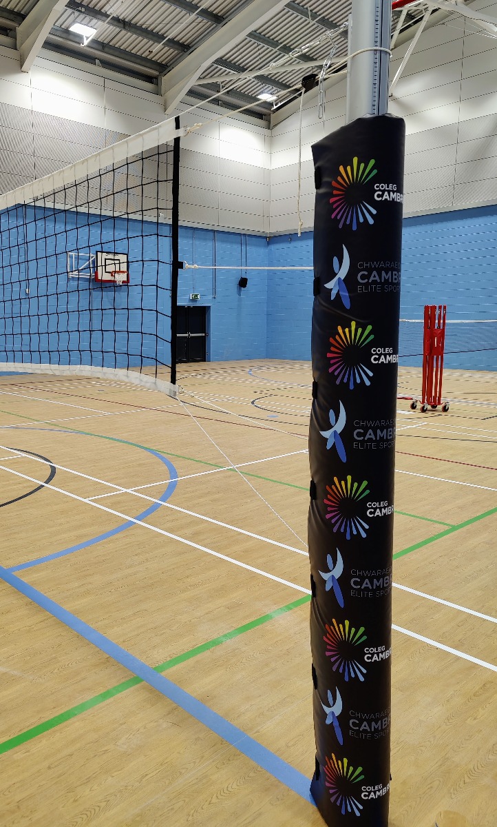 SRX socketed volleyball posts (Fixed height posts)