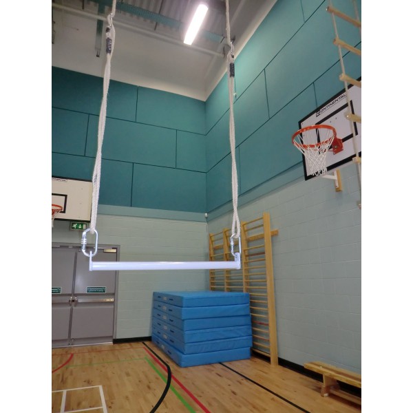 Wall hinged rope frame